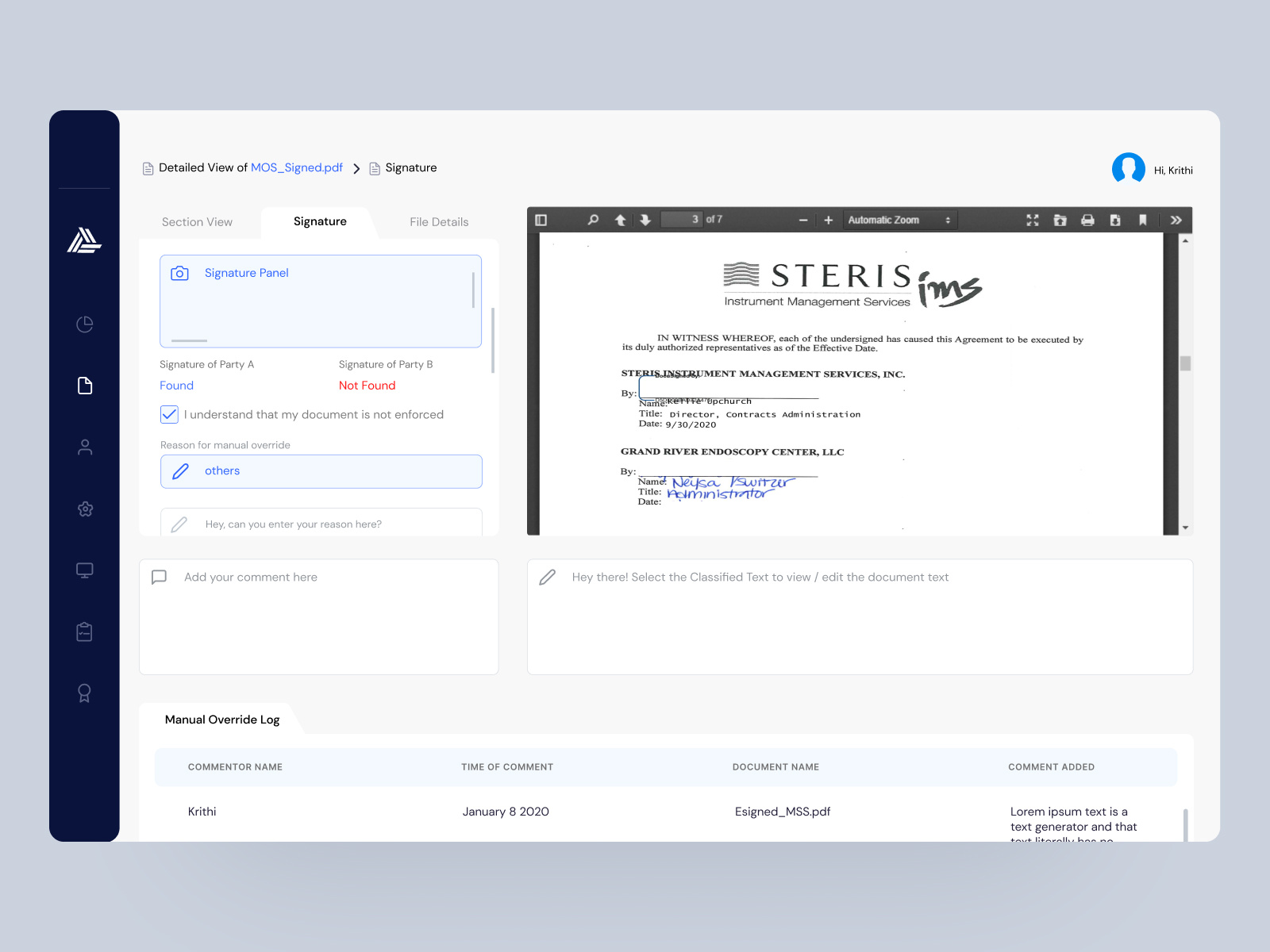 Contract Management System | Document Management App UI by Shai Krish ...