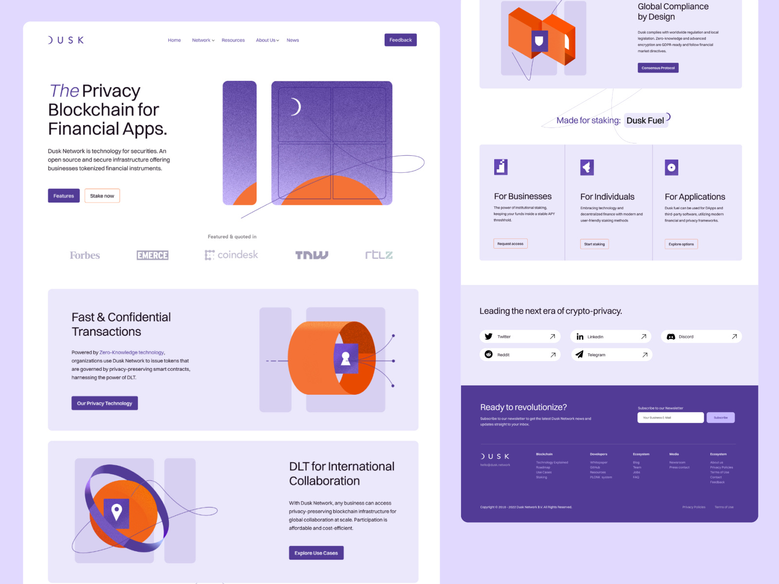 Dusk Network - Redesign Concept by Tim Wilden on Dribbble
