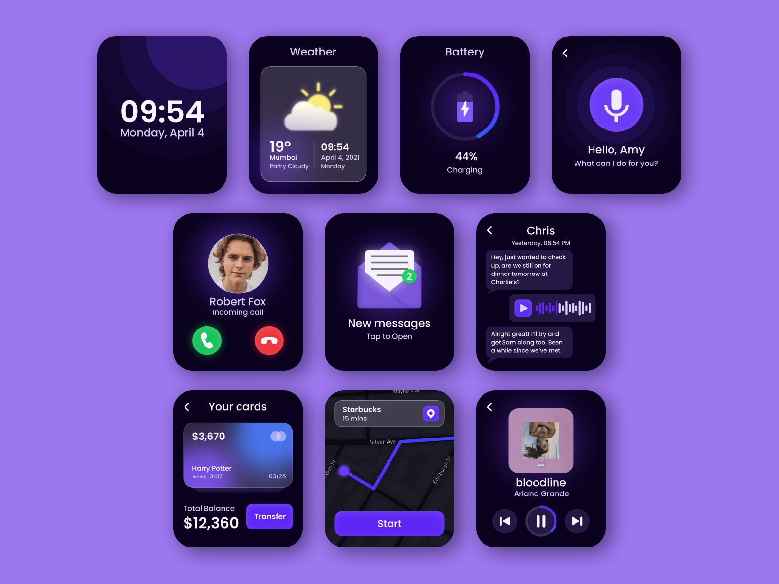 WatchOS | UI Design by Suhita Korgaonkar on Dribbble