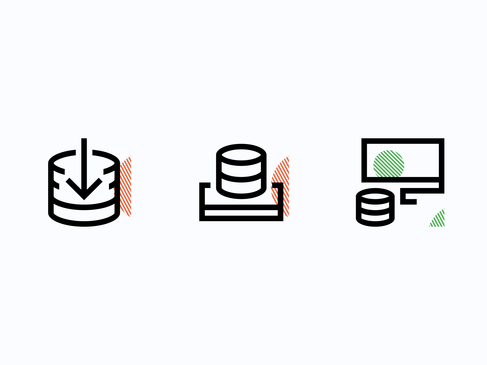 Database Line Icons by IconShock & ByPeople on Dribbble