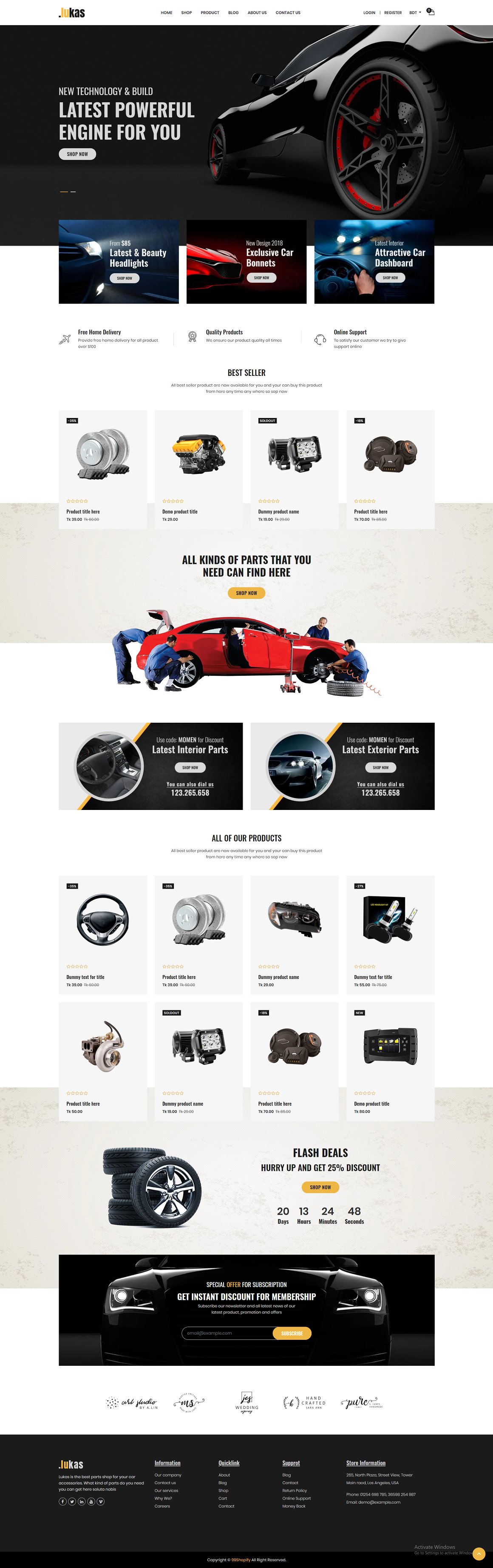 Car Parts Store designs, themes, templates and downloadable graphic ...