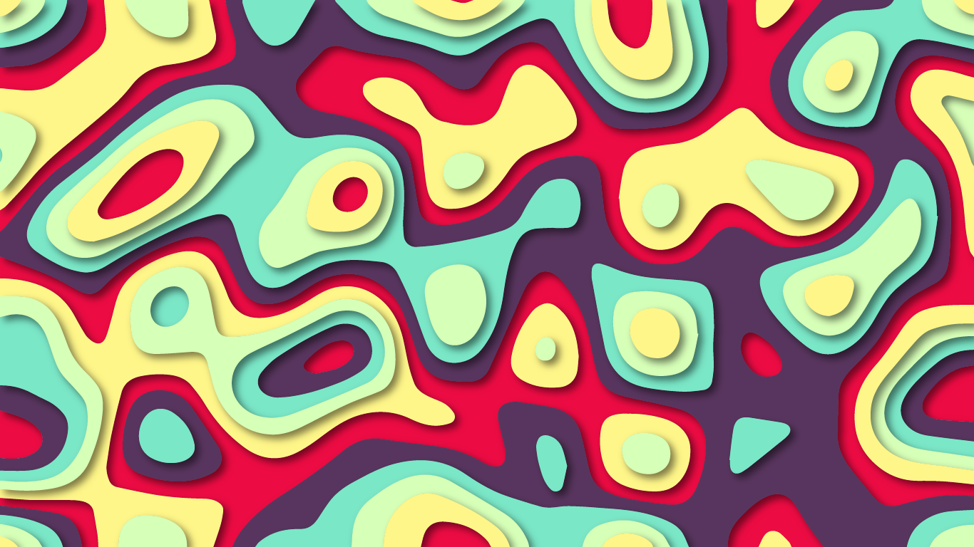 Colorful paper cutout by Hossein Kaffash Nayyeri on Dribbble
