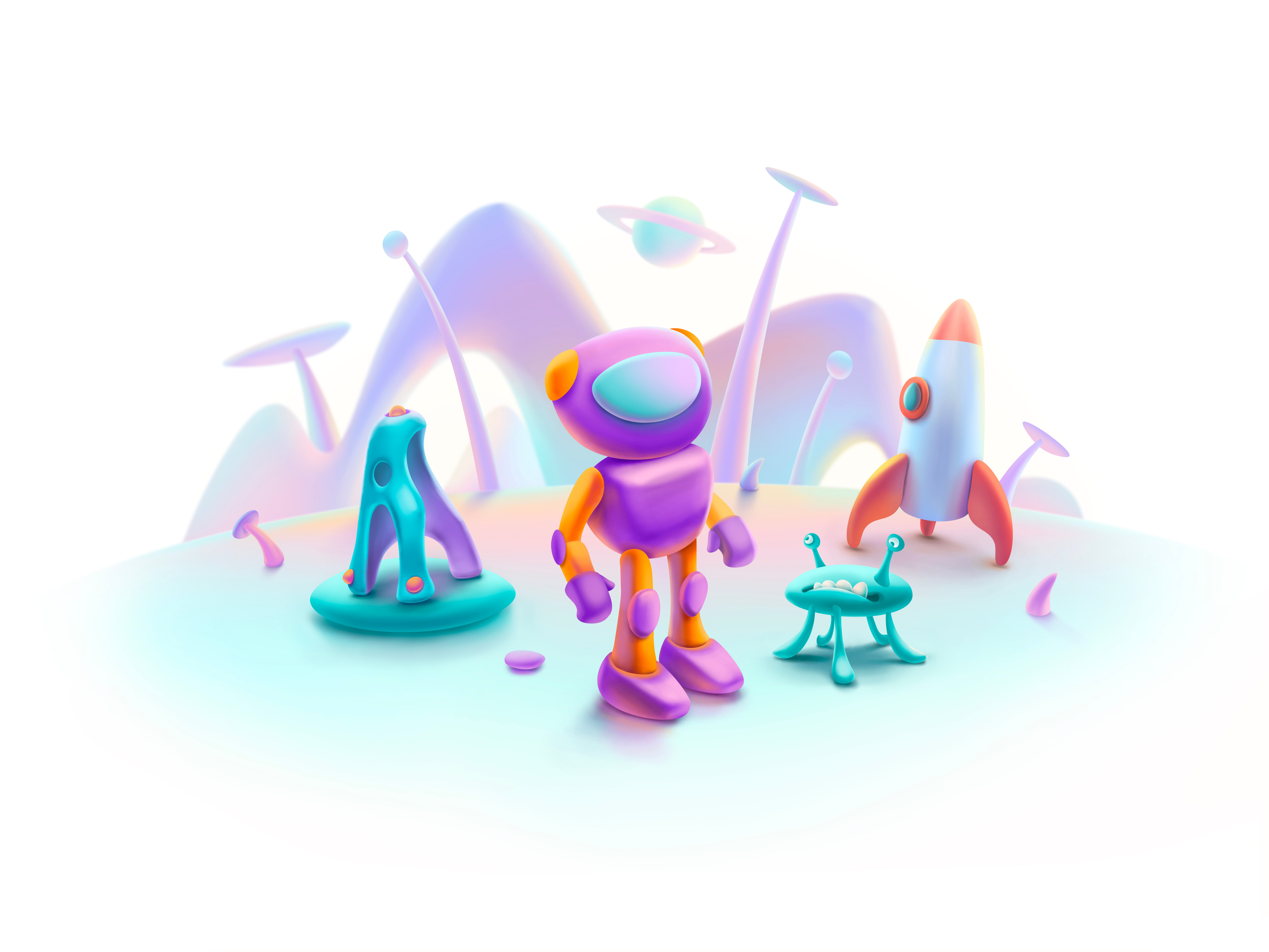 Aliens world by Oleg on Dribbble