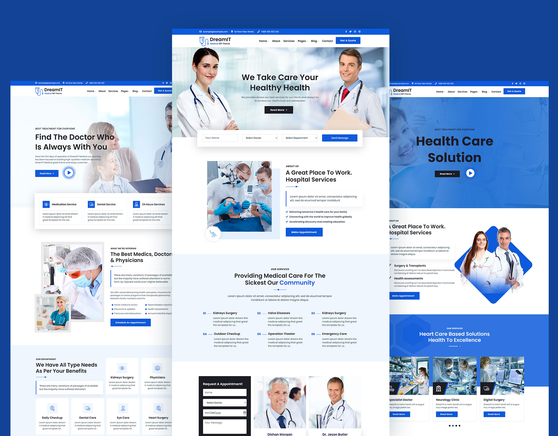 Dream-IT Medical Hospital & Doctor Template by Hossen Babu Orfe Hira on ...
