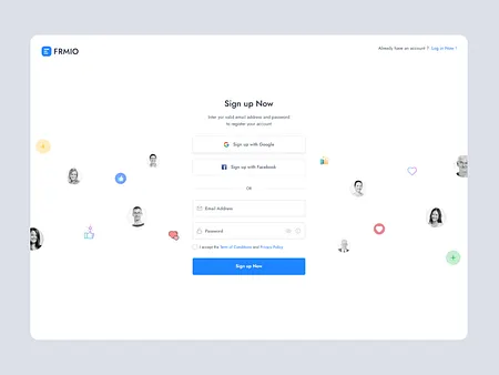 Browse thousands of Registration Form Design Templates In Figma images ...