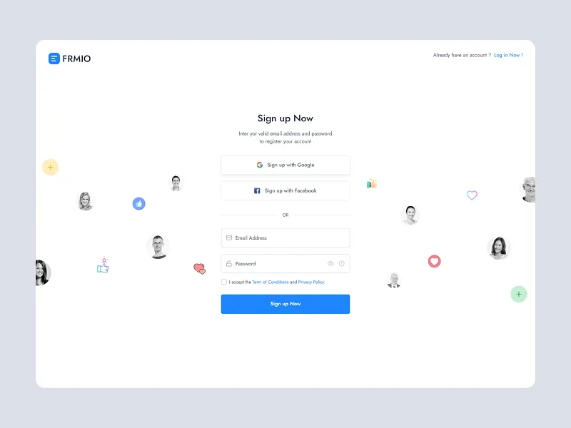 Browse thousands of Registration Form Design Templates In Figma images ...