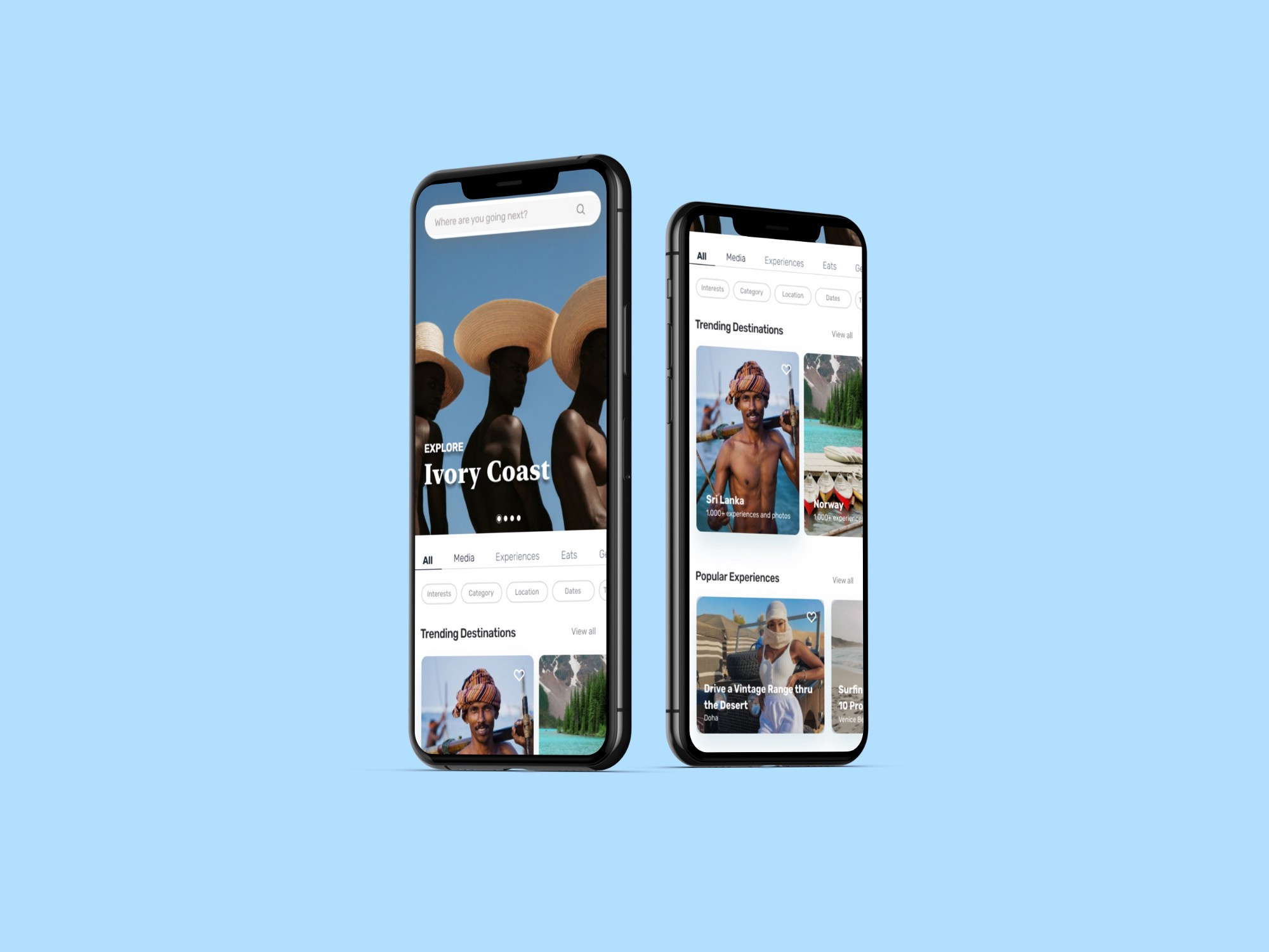 Travel App Design by Black Lotus Ventures on Dribbble
