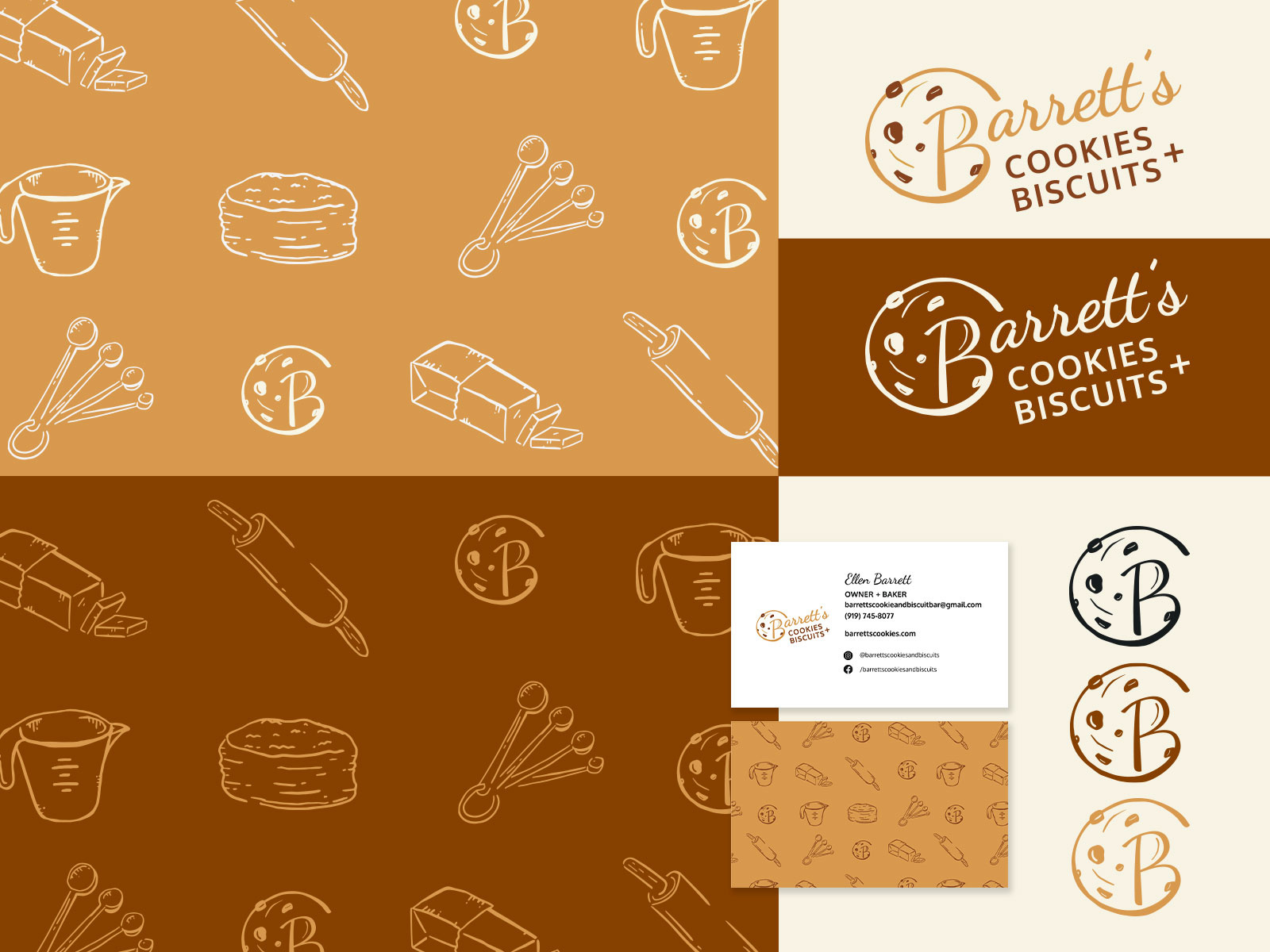 Barrett's Cookies + Biscuits Logo Design by Meredith Upchurch on Dribbble