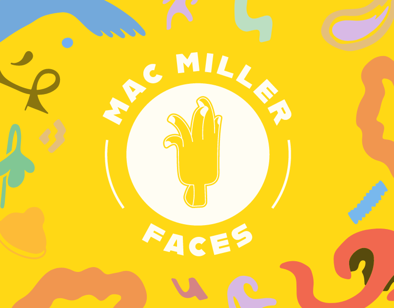 Logo Design of Mac Miller's Faces by Benjamin Mordiconi on Dribbble