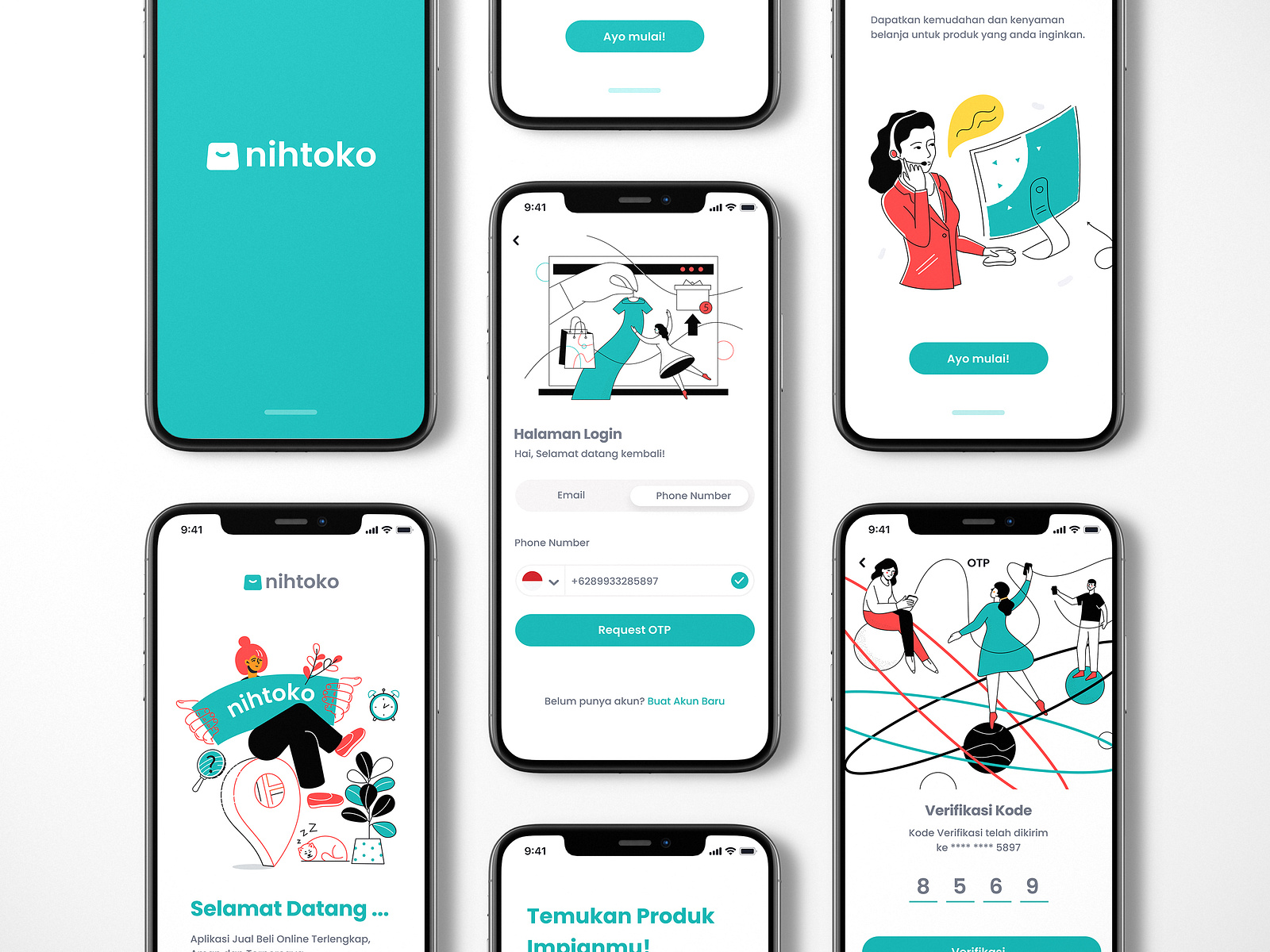 Splash Screen UI design for online shop by shin_std on Dribbble