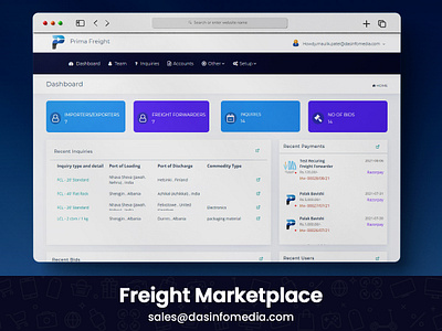 Freight Marketplace by Das Infomedia on Dribbble