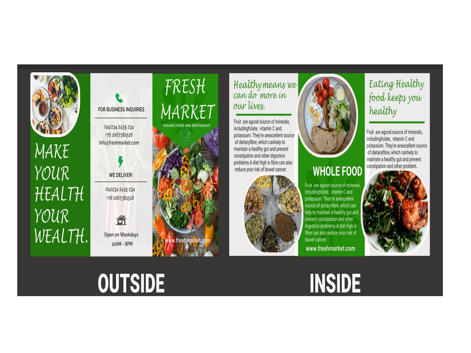 Brochure design using Figma by Manisha Poojary on Dribbble