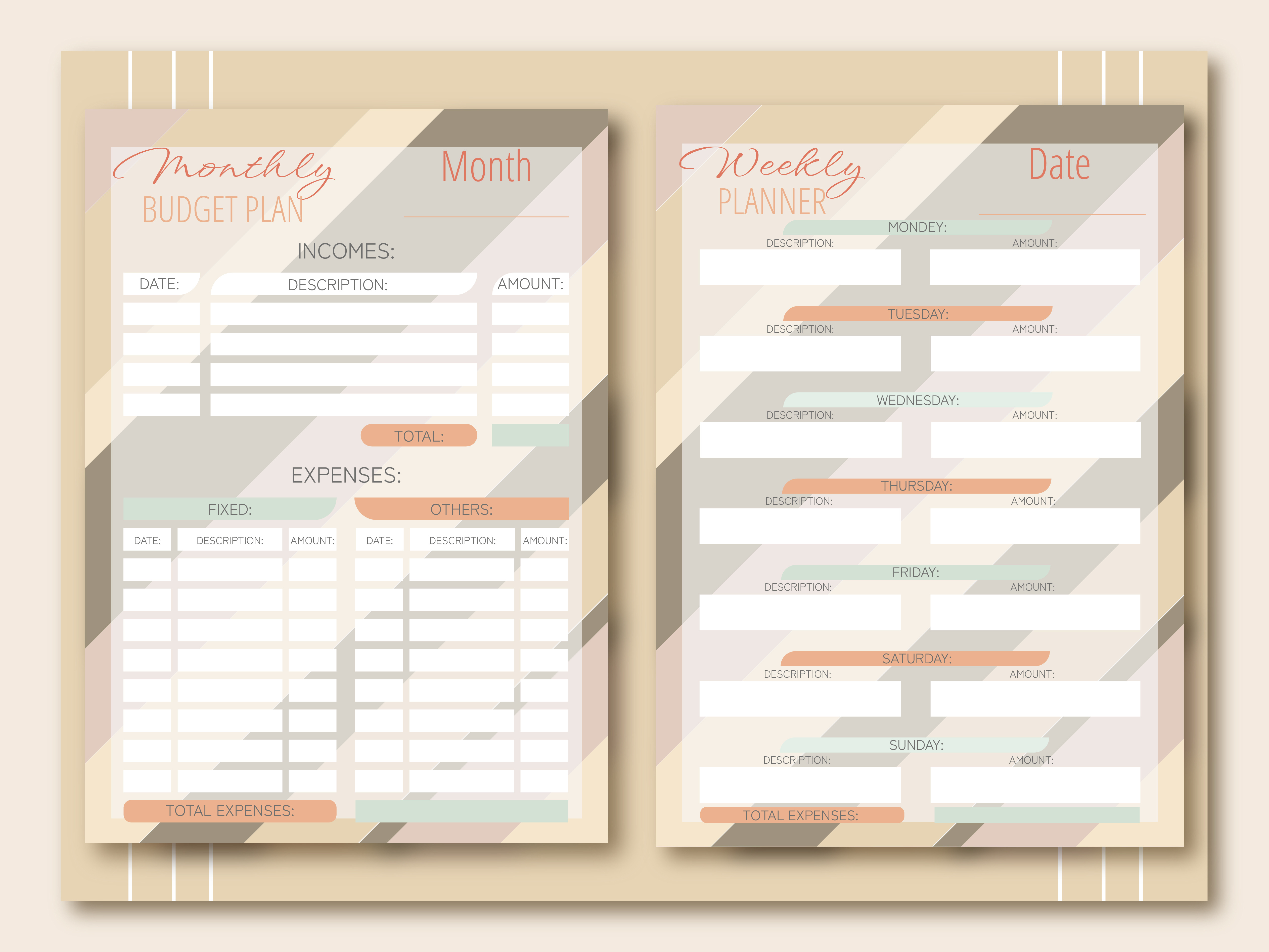 Design of a personal budget planner. by Elena on Dribbble