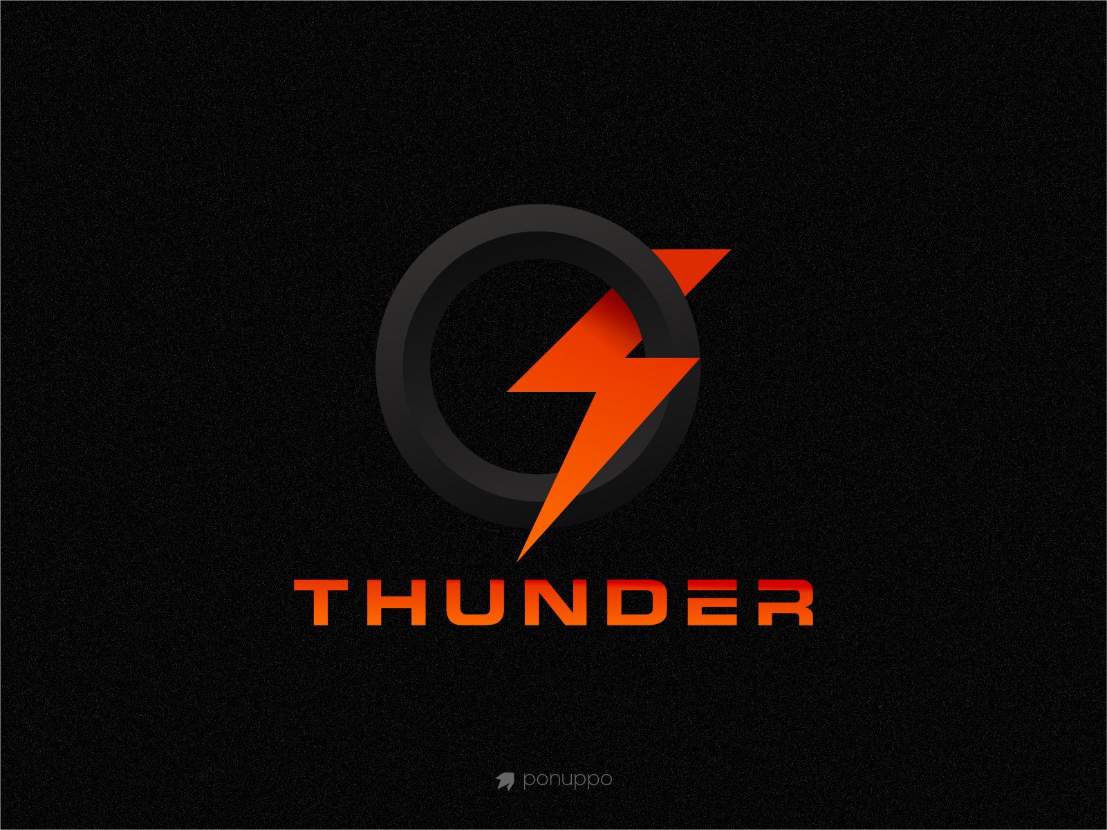 Thunder Logo by ponuppo on Dribbble