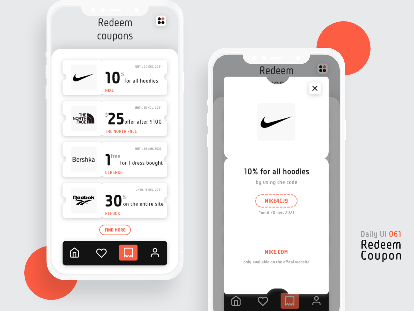 Daily UI 061 - Redeem Coupon by Dana on Dribbble