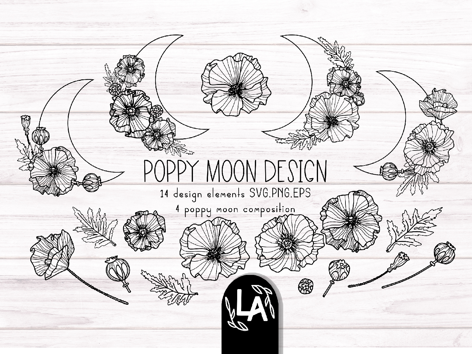 Poppy MOON Design by Lesya Kurukina on Dribbble