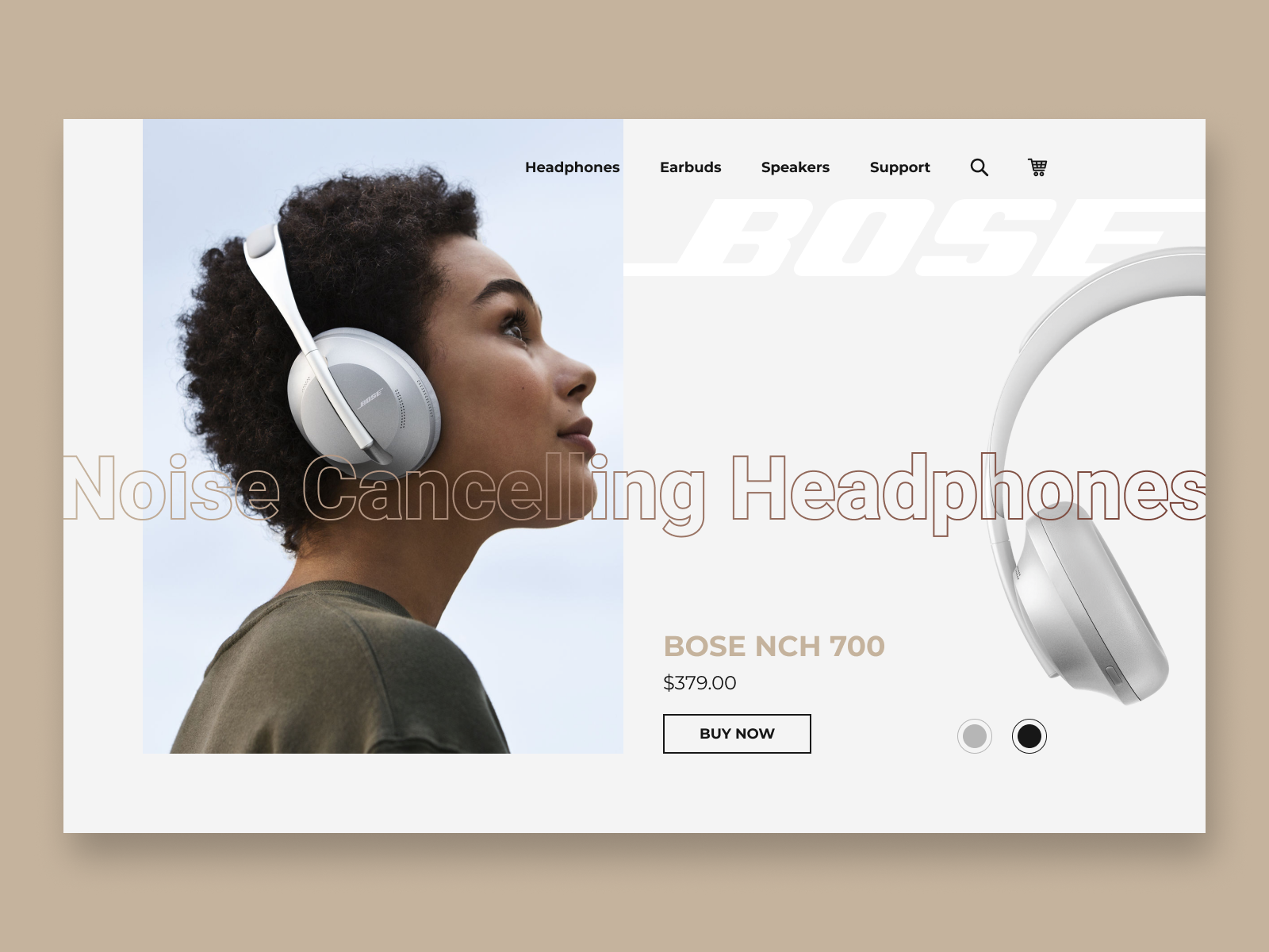 Bose headphones page. by Vadym Donets on Dribbble