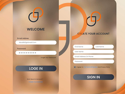 Sign in ui design by Ahmed abudaqqa on Dribbble