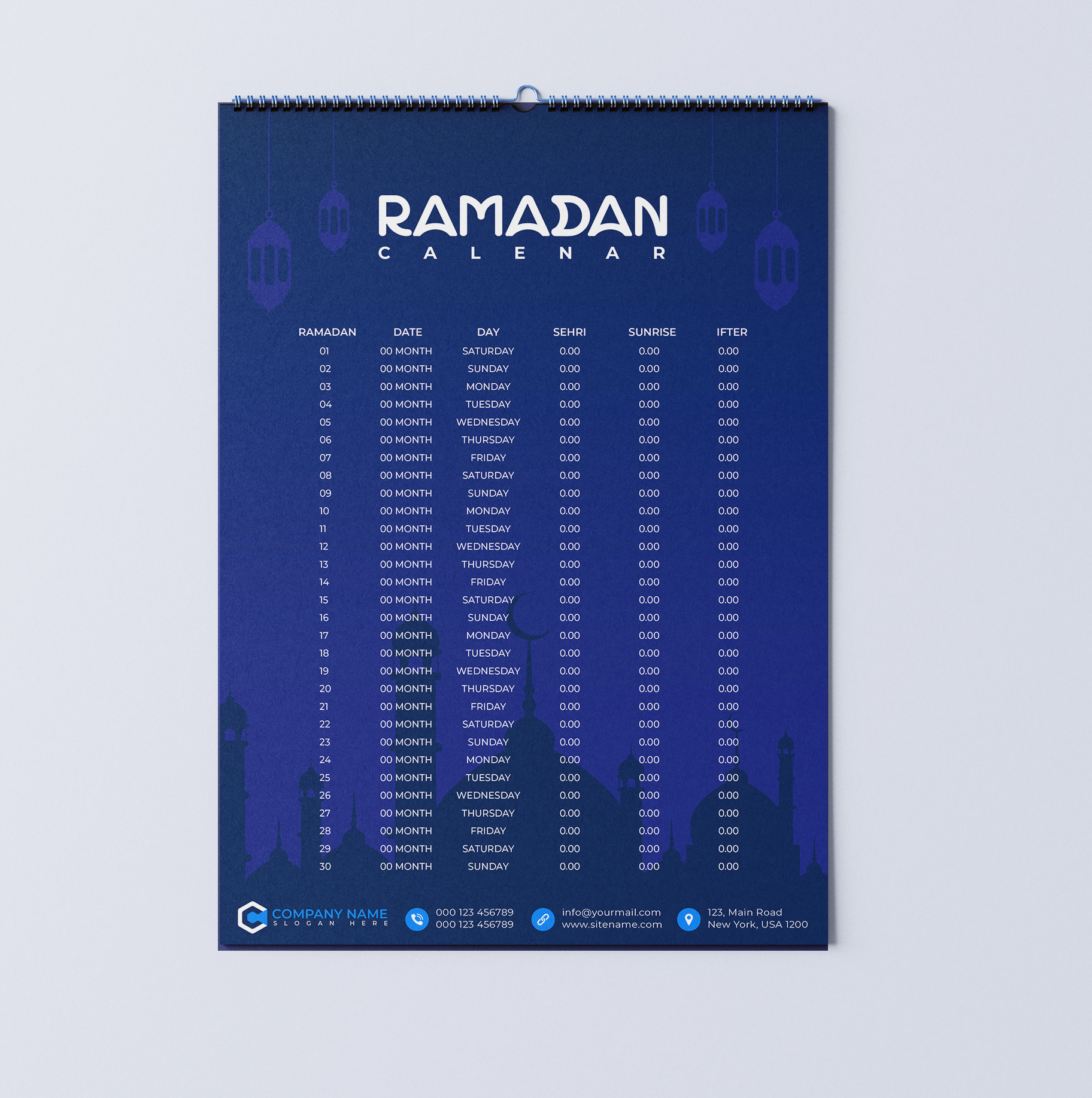 Ramadan Schedule designs, themes, templates and downloadable graphic ...