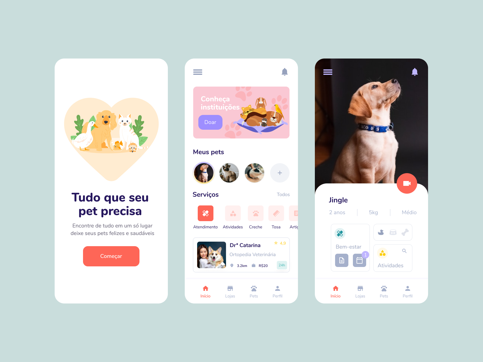 My Pets Mobile App Design by Treicy Madelon on Dribbble