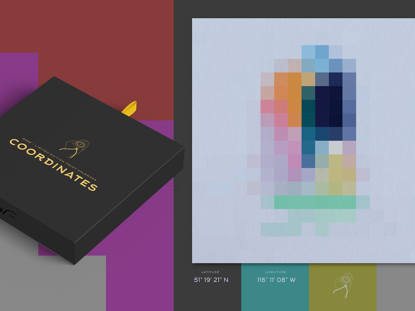 Coordinates calendar by rich rawlyk on Dribbble