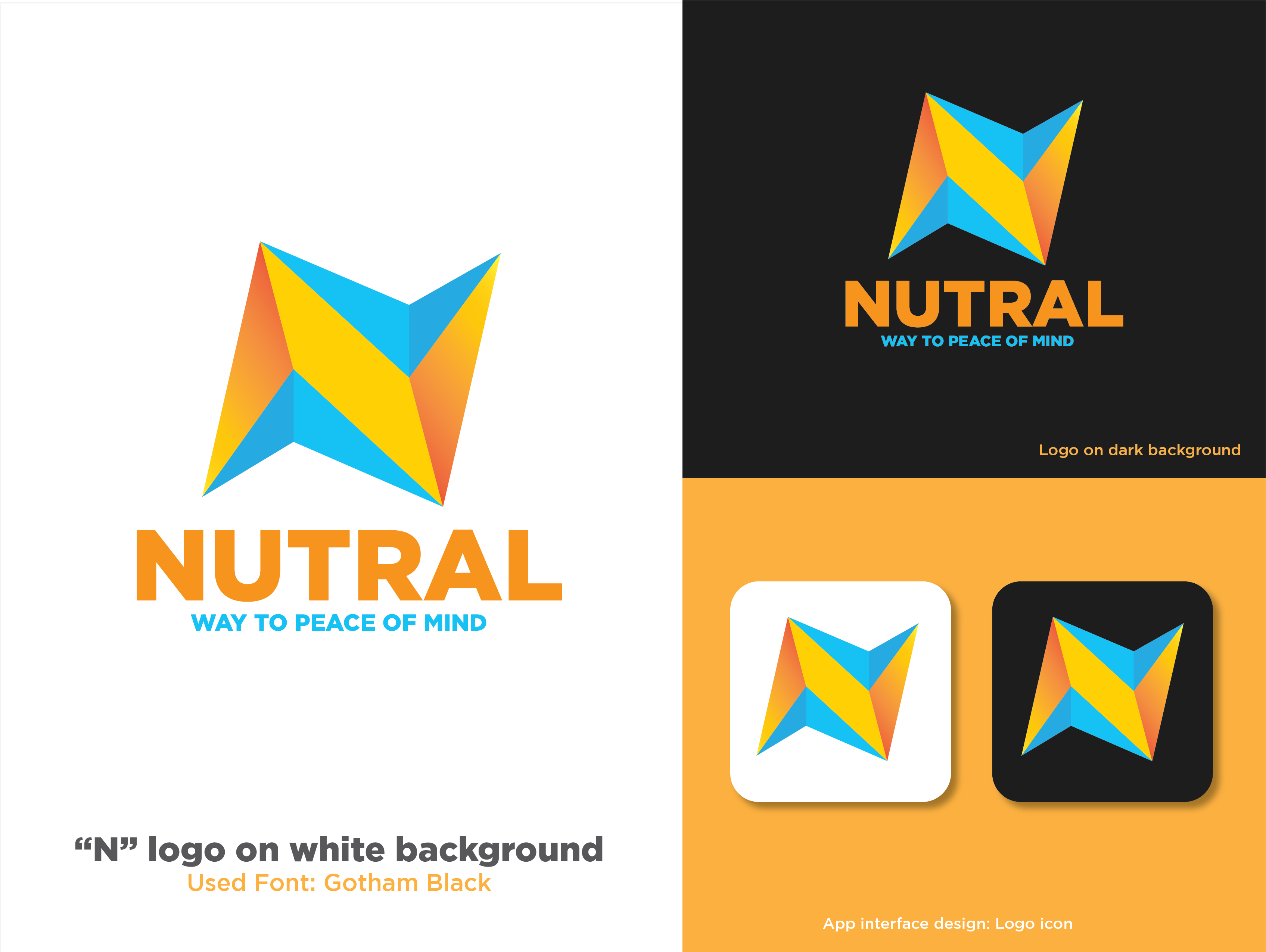 N logo concept | Neutral → NUTRAL Logo by DesignoFly on Dribbble
