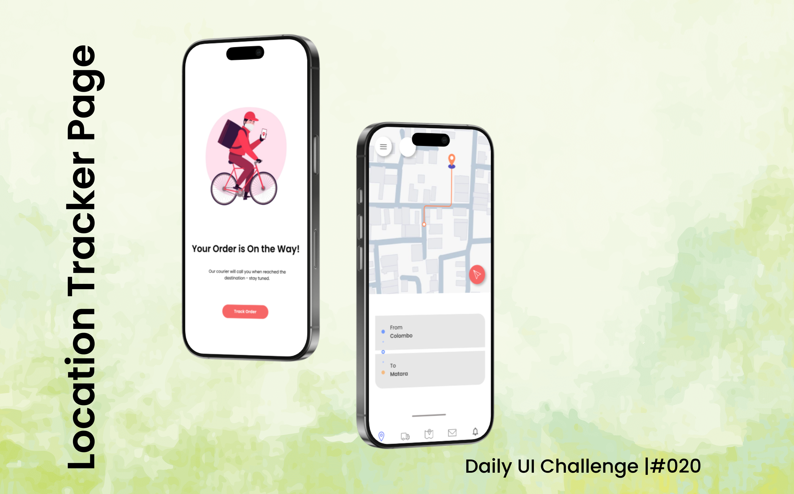 Location Tracker Page | UI Design | Daily UI | #020 by Sachini Ruvindya ...
