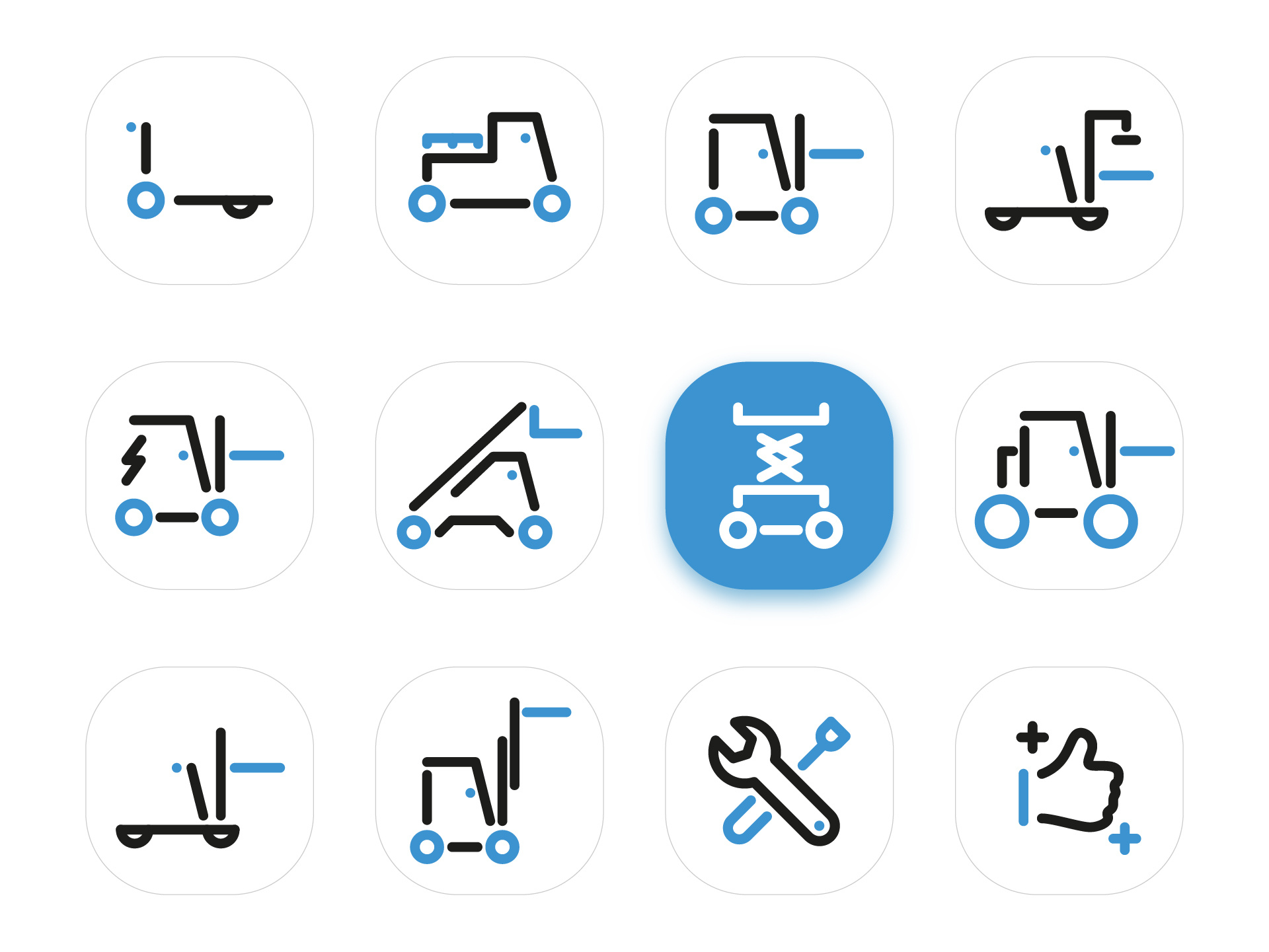 Icons pack creation for Manutention by Guillaume Vezien on Dribbble