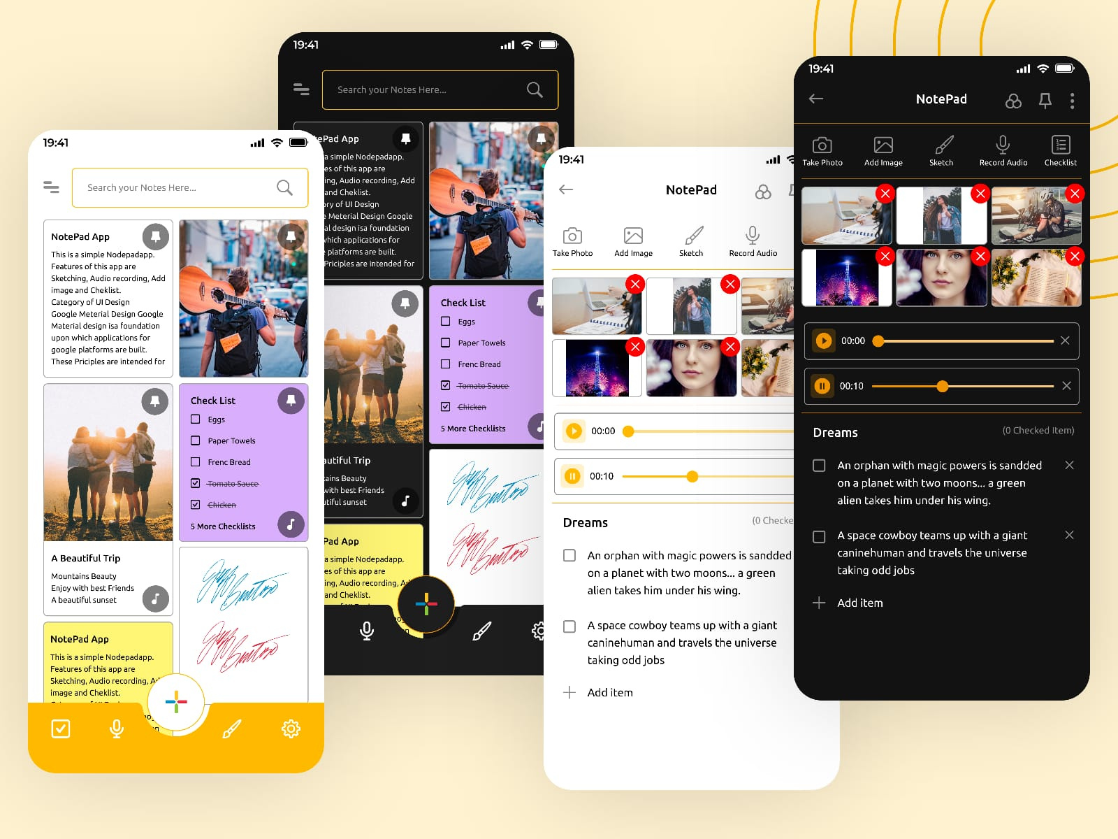 Notepad UI design by Nouman Mehmood on Dribbble