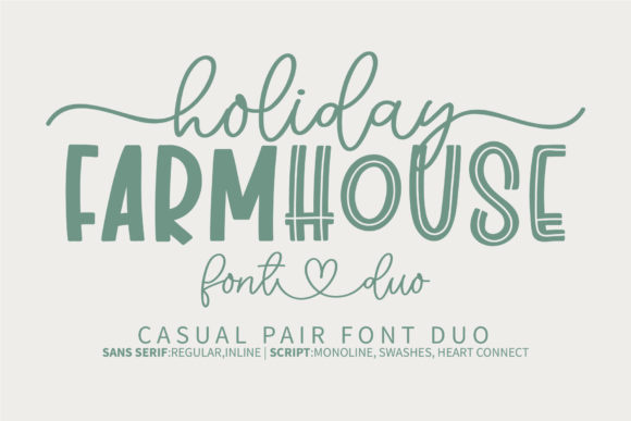 Holiday Farmhouse Font by Arief Zulfi on Dribbble