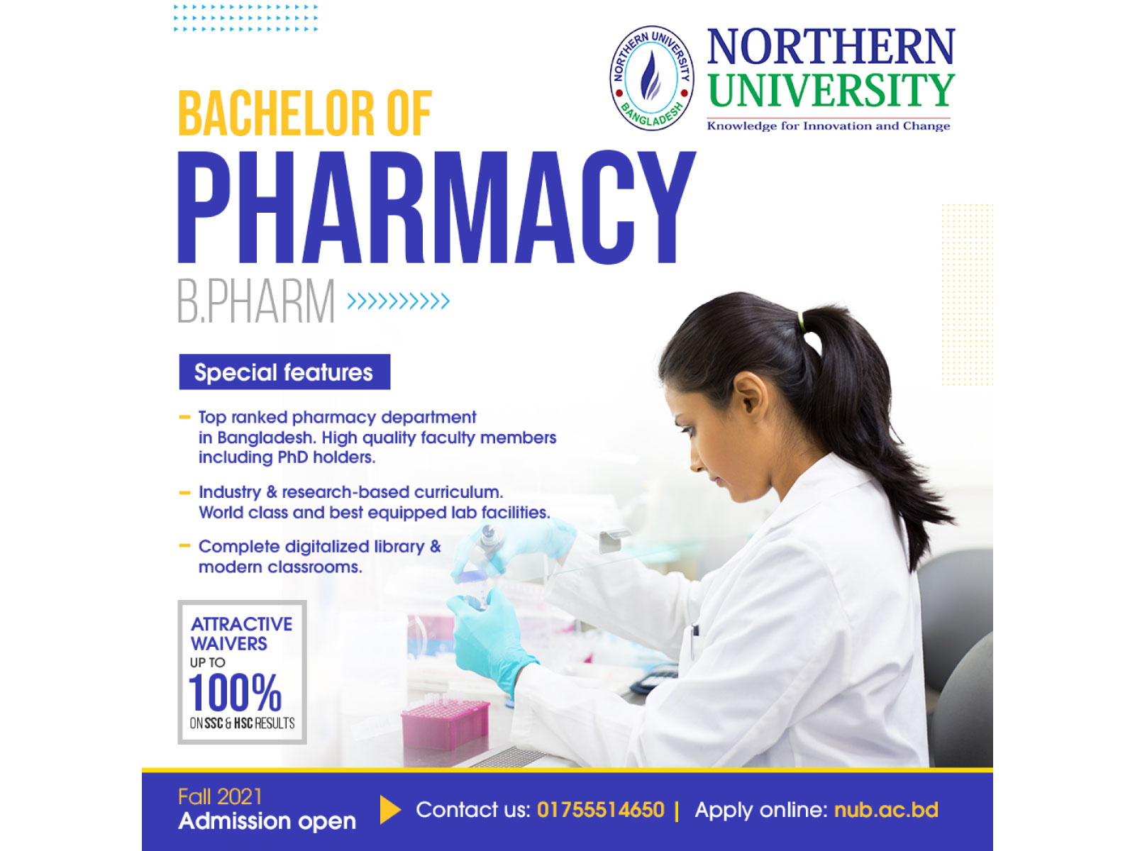 Admission post for university by Mubeen Rahman on Dribbble