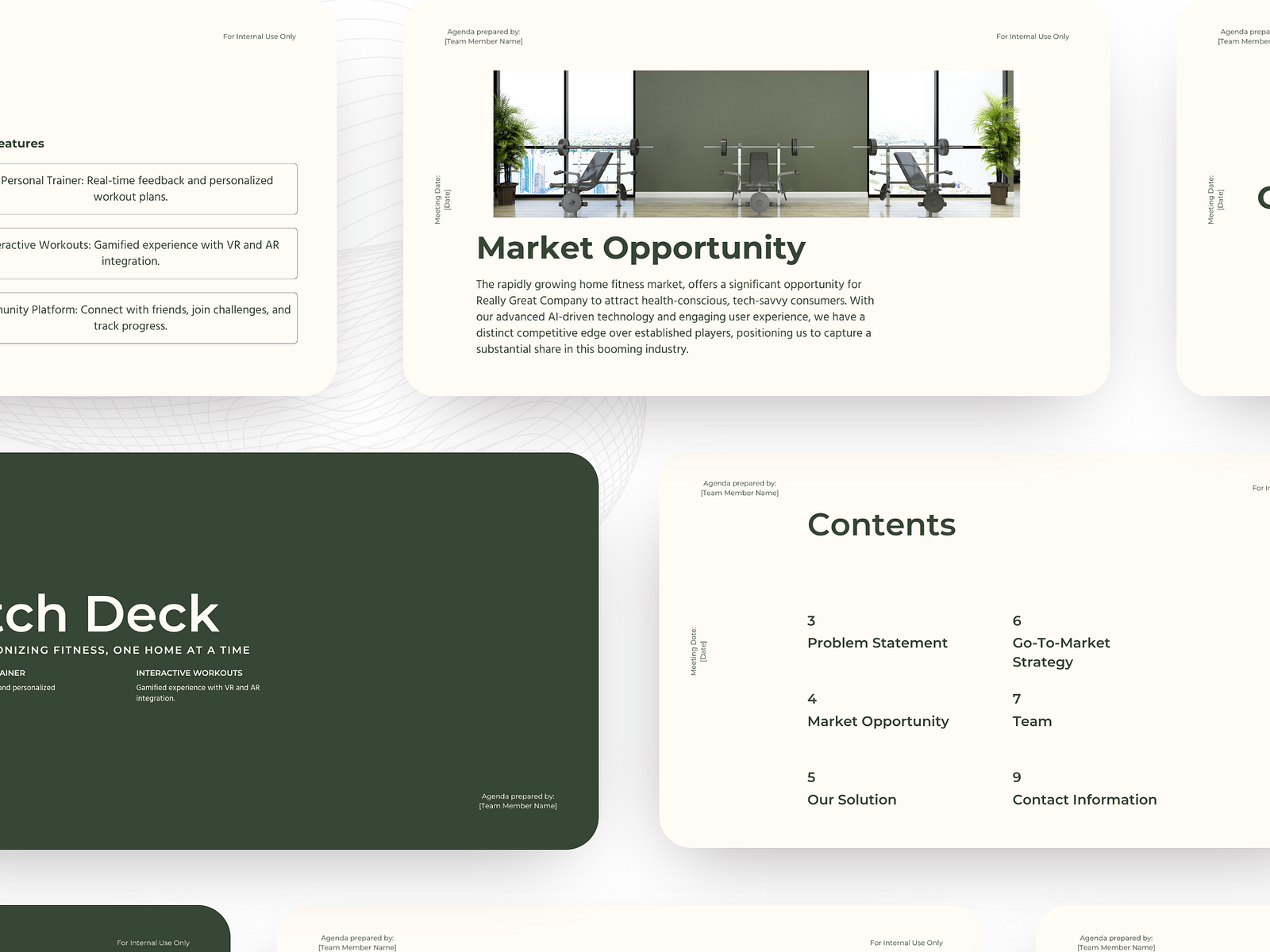 minimal modern clean pitch deck presentation design by SAL BESARI on ...