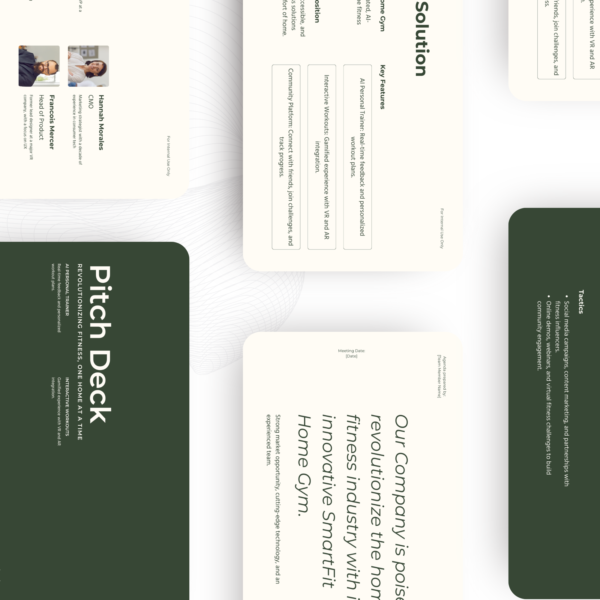 minimal modern clean pitch deck presentation design by SAL BESARI on ...
