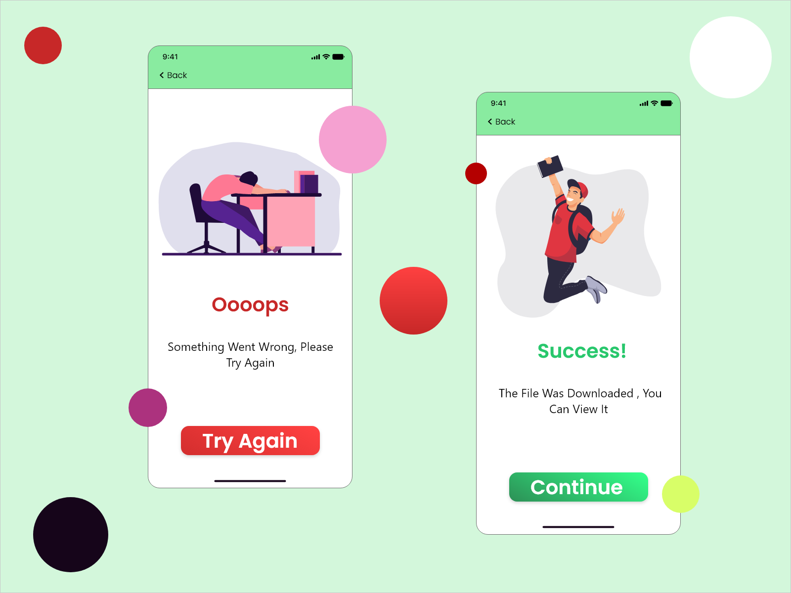 Flash Message UI Design by Ahmed abudaqqa on Dribbble