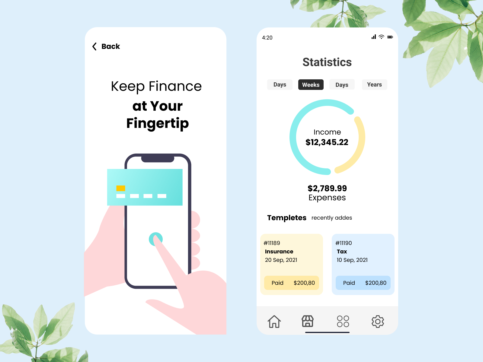 App Design For Finance Tracker by TrendyTech Pro on Dribbble