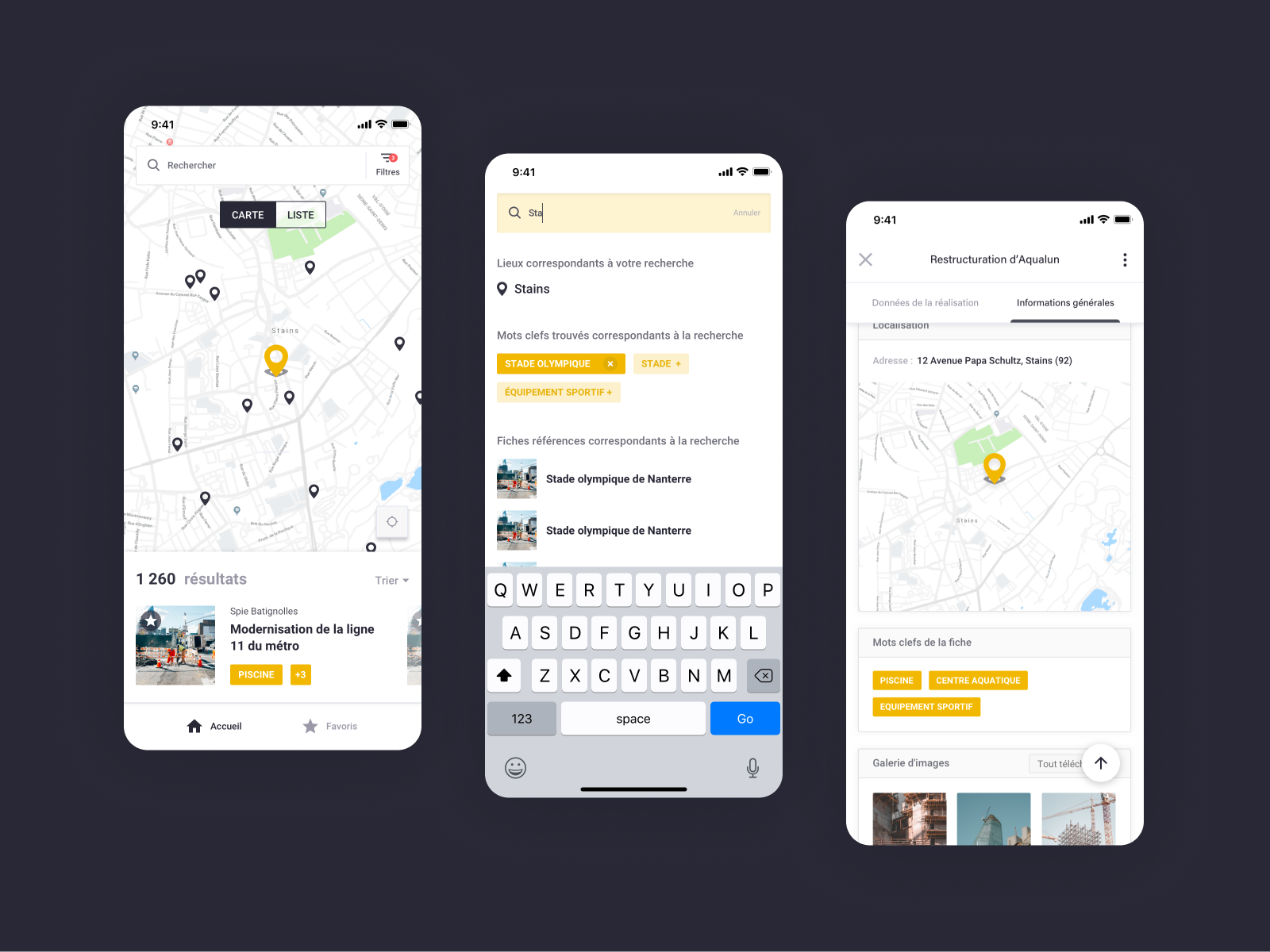 Construction mobile app - UX/UI by Jérémy Lorent on Dribbble
