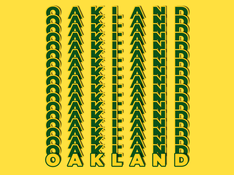 Oakland type animation by Daniel Ortiz on Dribbble