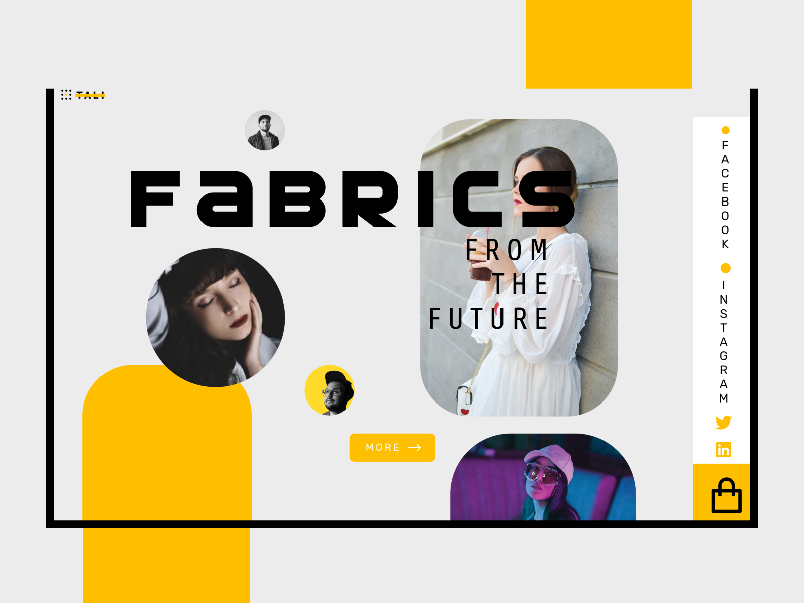 Fashion Website Layout - Dribble shot-5 by Yash Khunt on Dribbble