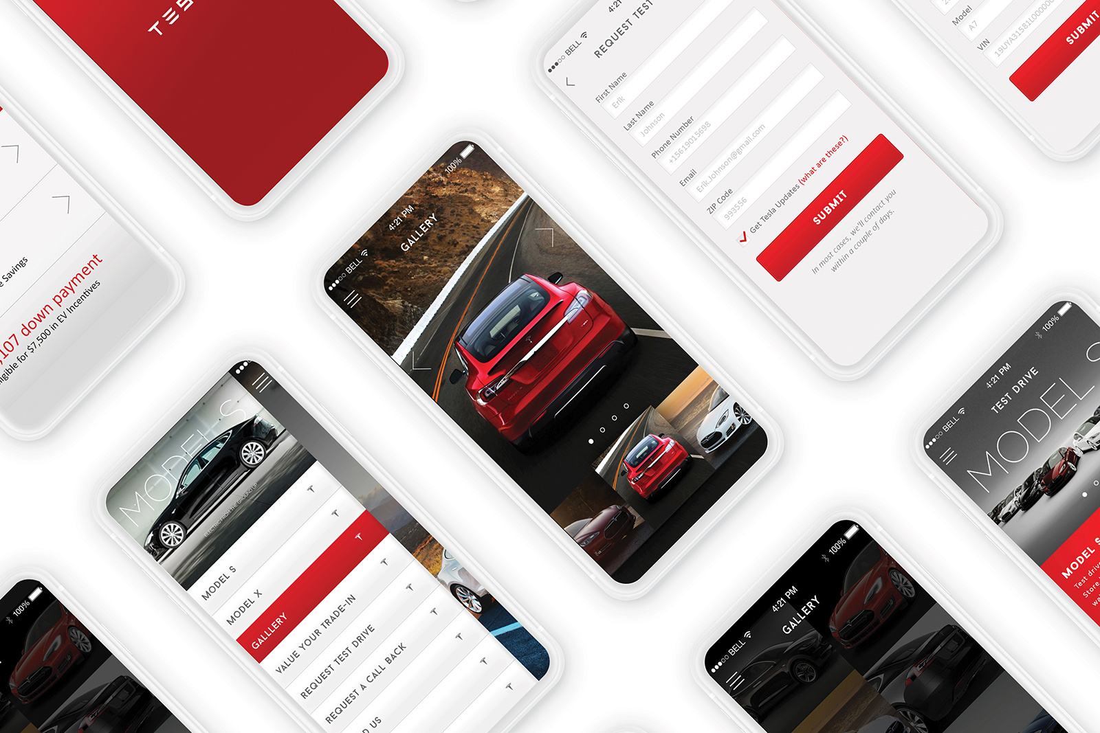Tesla - Mobile App Design by UIUX STUDIO on Dribbble