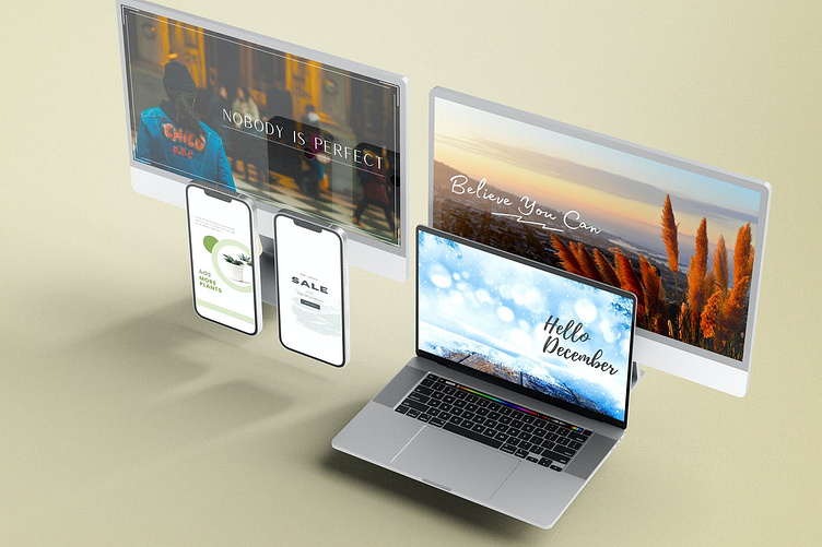 Responsive Screens Mockups by Creative Sandra on Dribbble