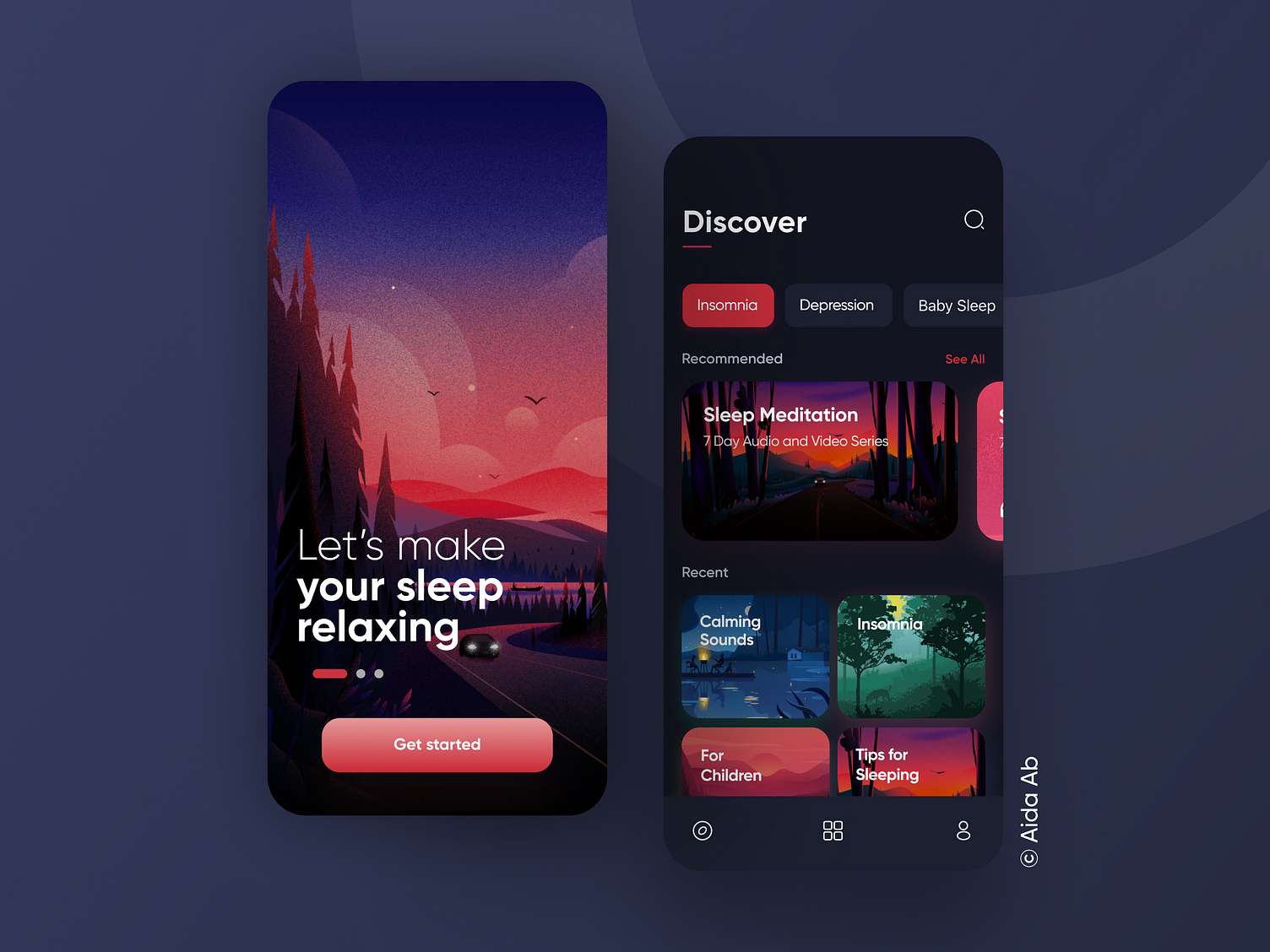 Meditation App UI Design by Aida Lico (Abazi) on Dribbble