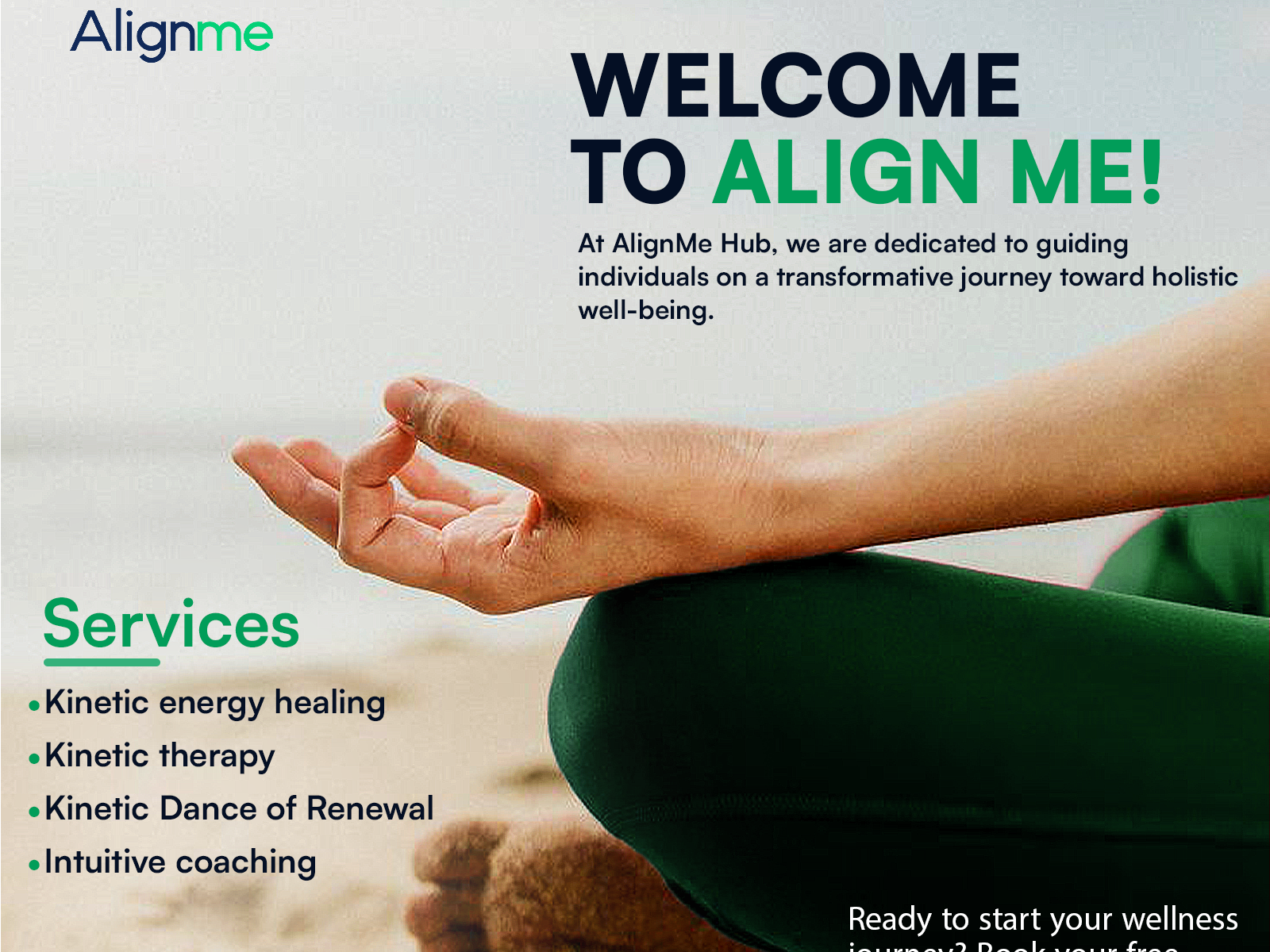 Welcome Poster for a yoga brand by Michael Adupong on Dribbble