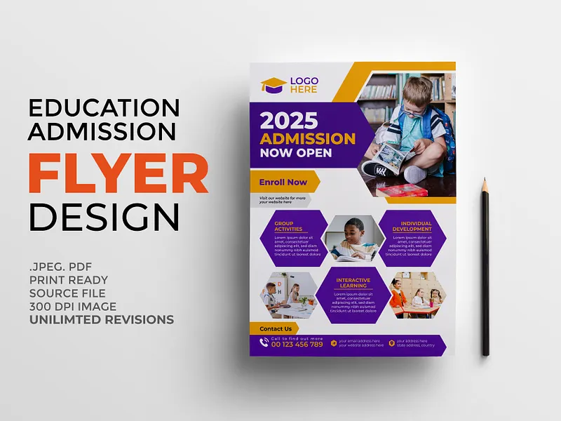Kids School Flyer designs, themes, templates and downloadable graphic ...