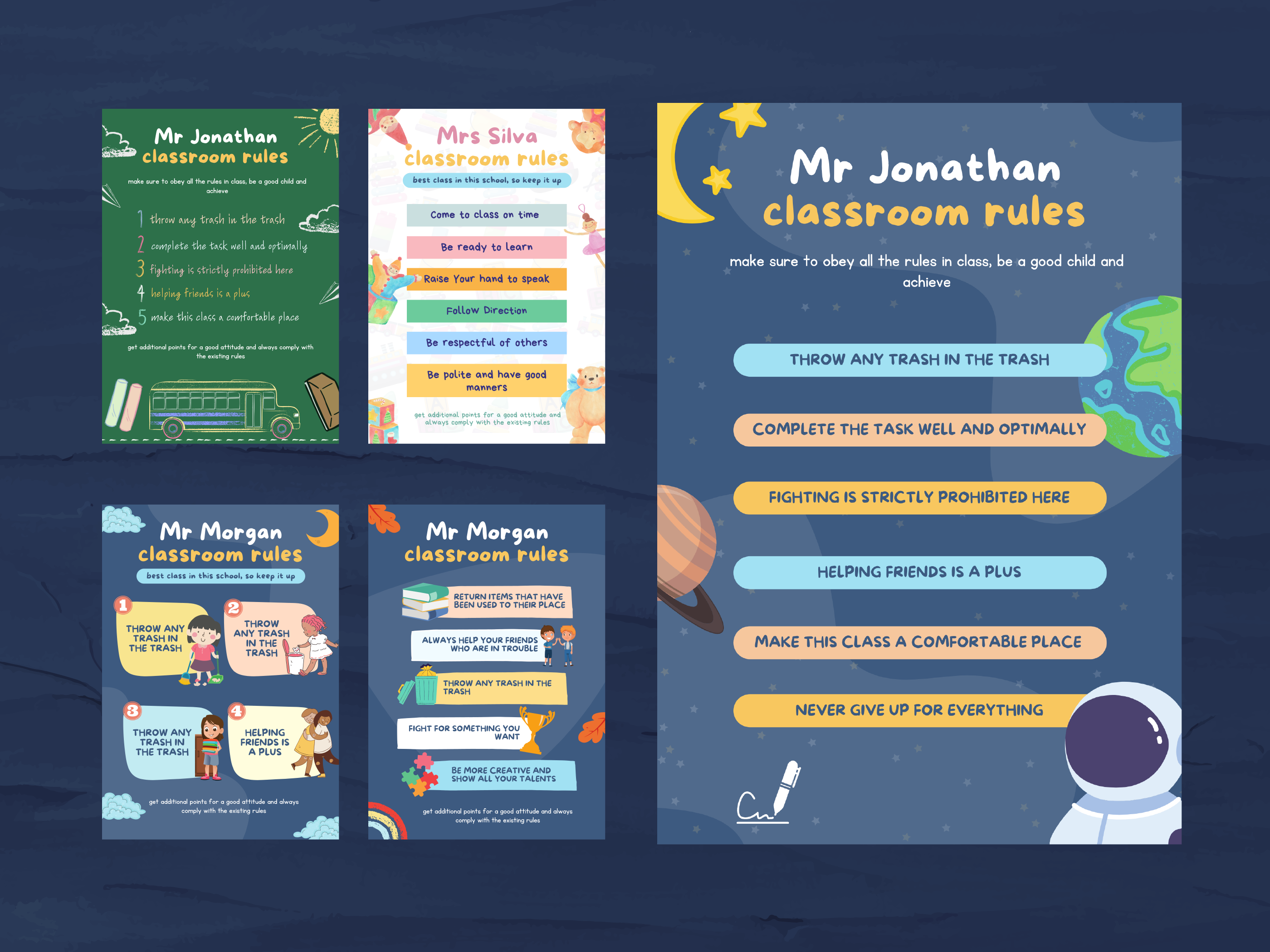 Classroom Decor Kit Canva Template by Svana Project on Dribbble