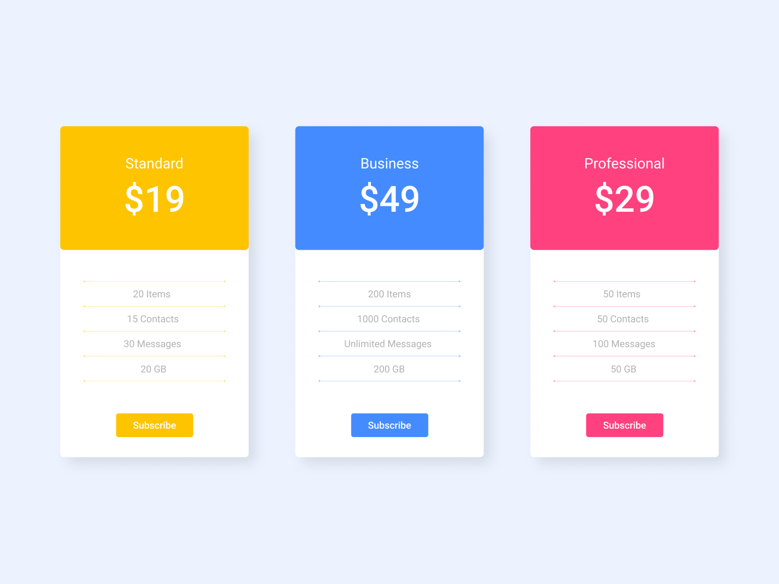 Price list design by using Figma by Md. Hasin Arman Siam on Dribbble