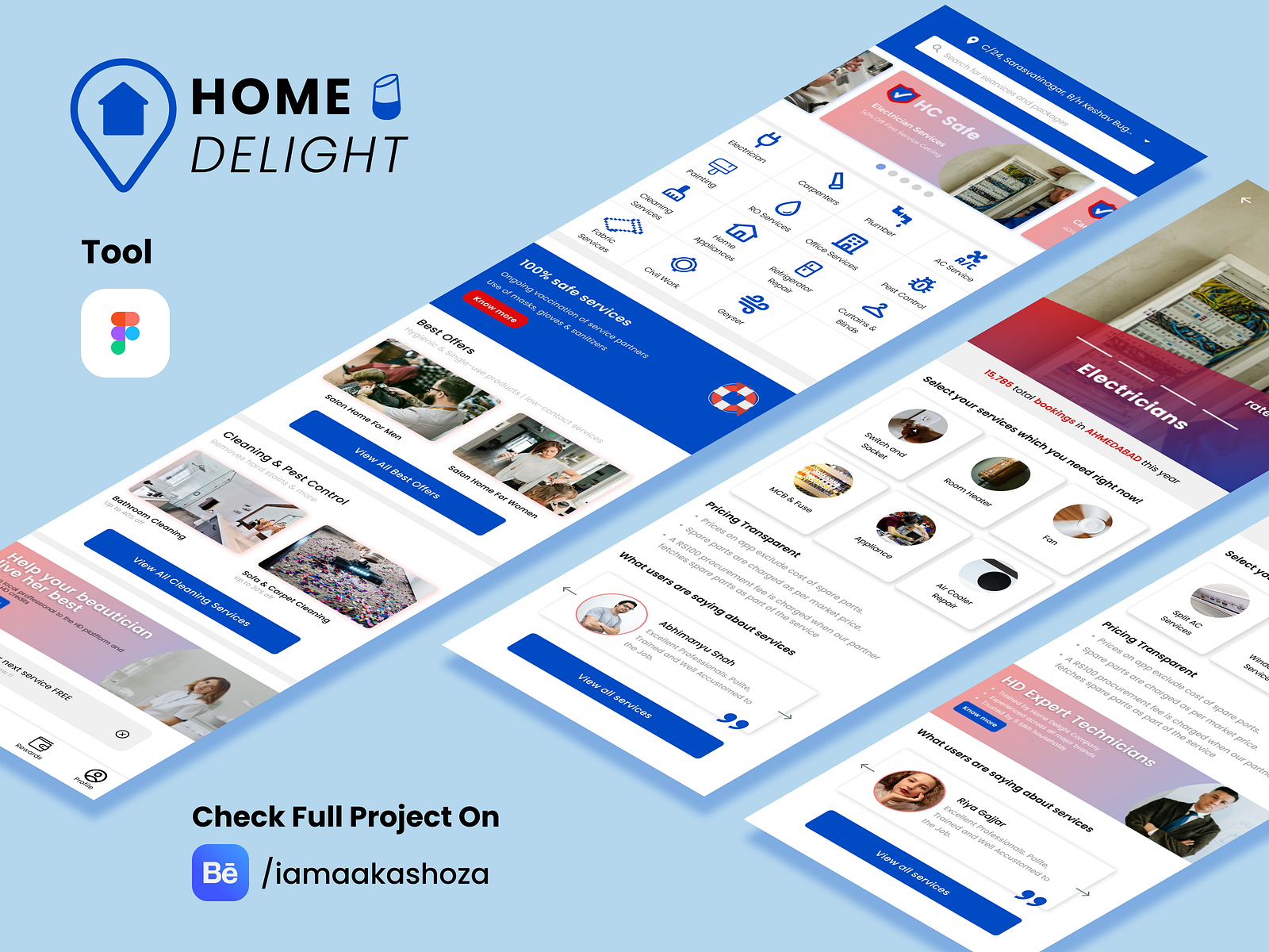 Home Delight - Home Solution Provider by Aakash Prajapati on Dribbble