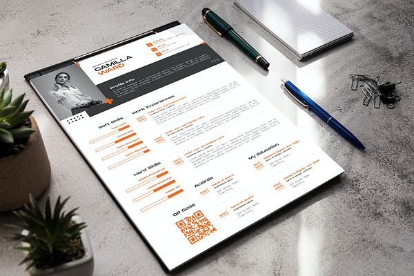 CV Template by Design My CV on Dribbble