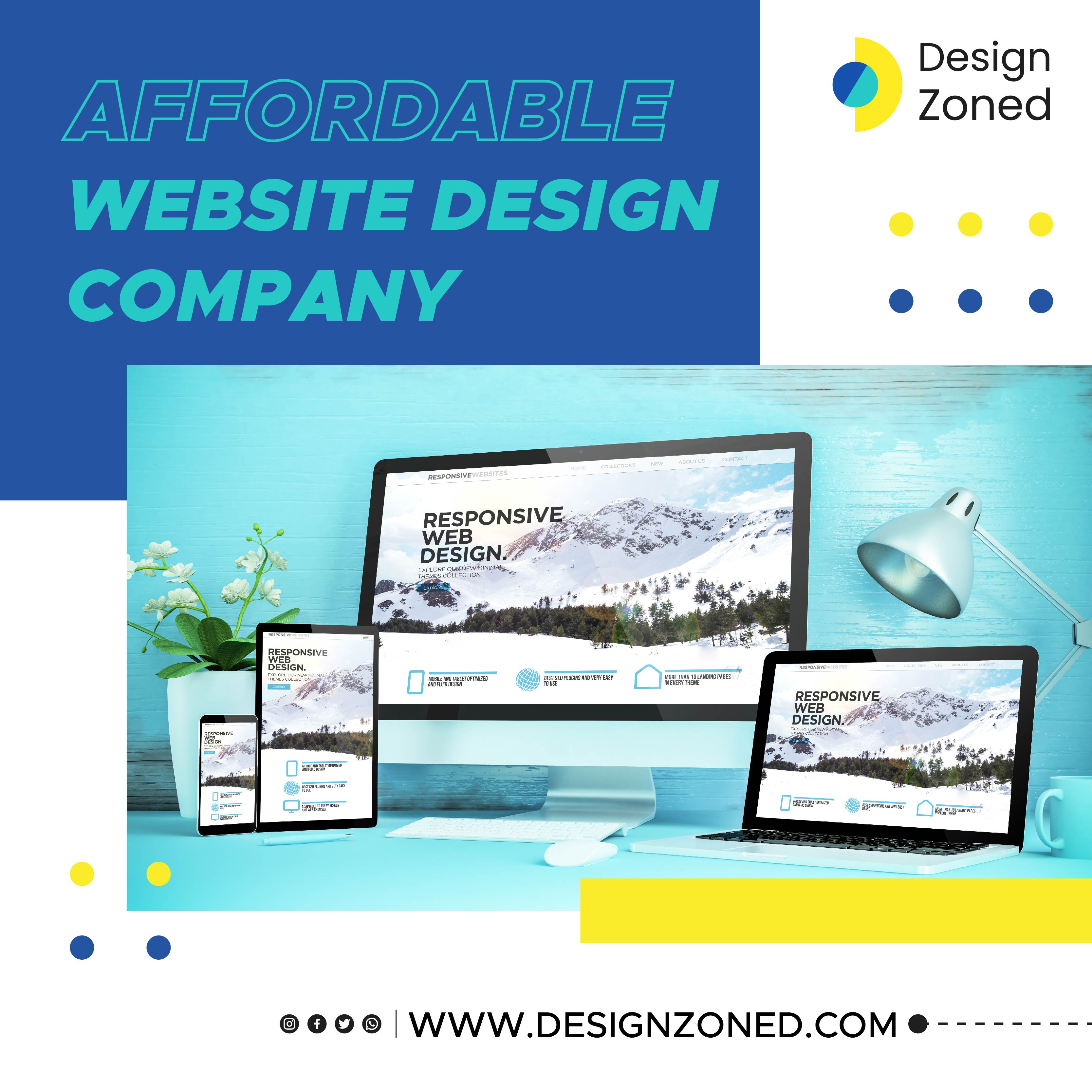 Cheap and Affordable Website Design Company by Design Zony on Dribbble