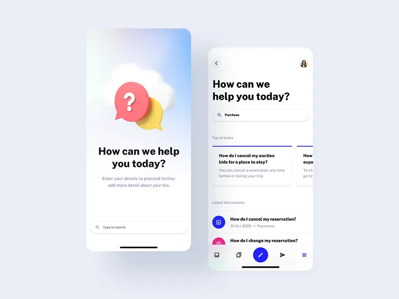 Browse thousands of Help Center UI images for design inspiration | Dribbble