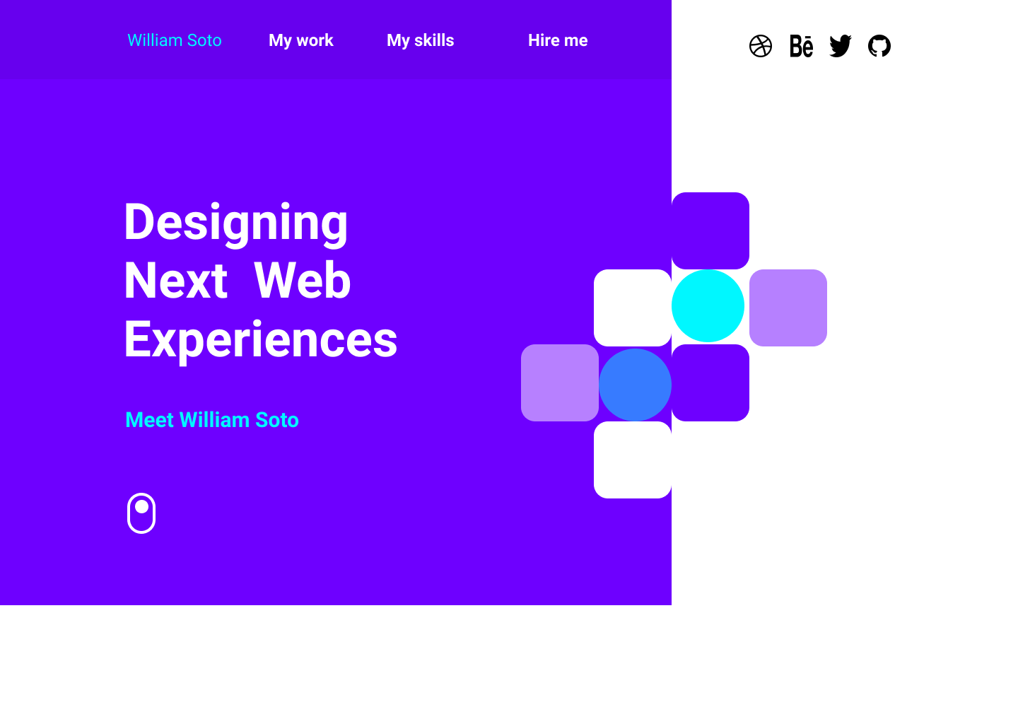 Redesign Portfolio part 1 by William soto on Dribbble